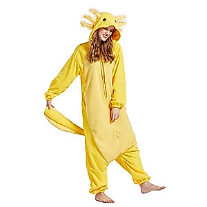 DELEY Unisex Adult Animal Sleepwear Warm Onesies Pajamas Cosplay Homewear Anime Costume