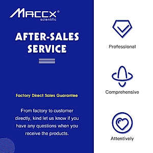 Maccx Glass Test Tubes with Bakelite Screw Cap, Vol.10ml/Dia.16x100mm, Pack of 40, 3.3 Borosilicate Glass, TTG010-040