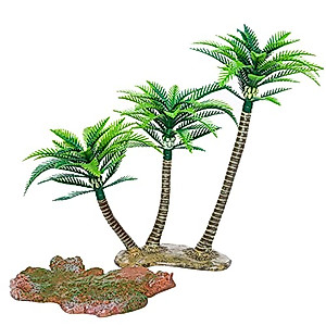 BESTOYARD Home Decor Decoraciones para Salas De Casa 2 Pack Palm Model Artificial Aquarium Tree Artificial Aquarium Plants Fish Tank Tree Tree Mini Artificial Home Decor Artificial Plants
