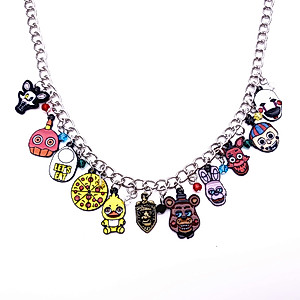 DreamWater Horror Five Night Freddy Charm Necklace Gifts for Girl Woman
