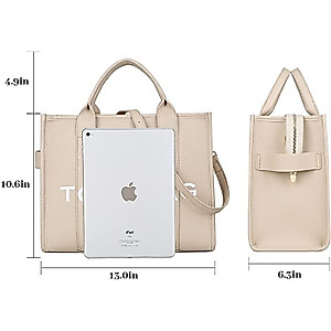JBB Tote Bags for Women Oversized PU Leather Crossbody Bags Top-Handle Shoulder Tote Bags