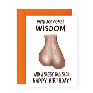 CENTRAL 23 Funny Greeting Cards For Men - Husband Birthday Card - Hilarious Boyfriend Birthday Card - Friends Birthday Card Male - Comes With Fun Stickers