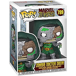 Funko Marvel Zombies - Zombie Dr. Doom Pop! Vinyl Figure (Bundled with Compatible Pop Box Protector Case)