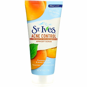 St. Ives Naturally Clear Apricot Scrub, Blemish Control 6 oz (Pack of 2)