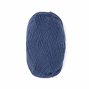 100% Pure Wool Yarn Superwash Set of 3 Skeins (150 Grams) DK Weight - Sourced Directly from Peru - Heavenly Soft and Perfect for Knitting and Crocheting (Steel Blue)