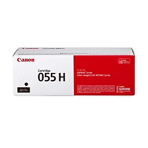 Canon Genuine Toner, Cartridge 055 Black, High Capacity (3020C001) 1 Pack, for Canon Color imageCLASS MF741Cdw, MF743Cdw, MF745Cdw, MF746Cdw, LBP664Cdw Laser Printer