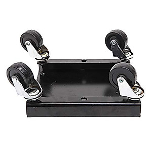 Anti-Sleep Snowmobile Sled Dolly Set of 3 1500 Lbs Load Capacity System Snow Mobile Plow Moving Rollers Dollies Movers, Black