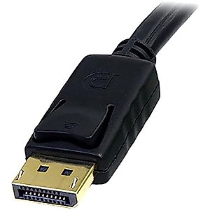 StarTech.com 6ft 4-in-1 USB DisplayPort KVM Switch Cable w/Audio & Microphone (DP4N1USB6),Black