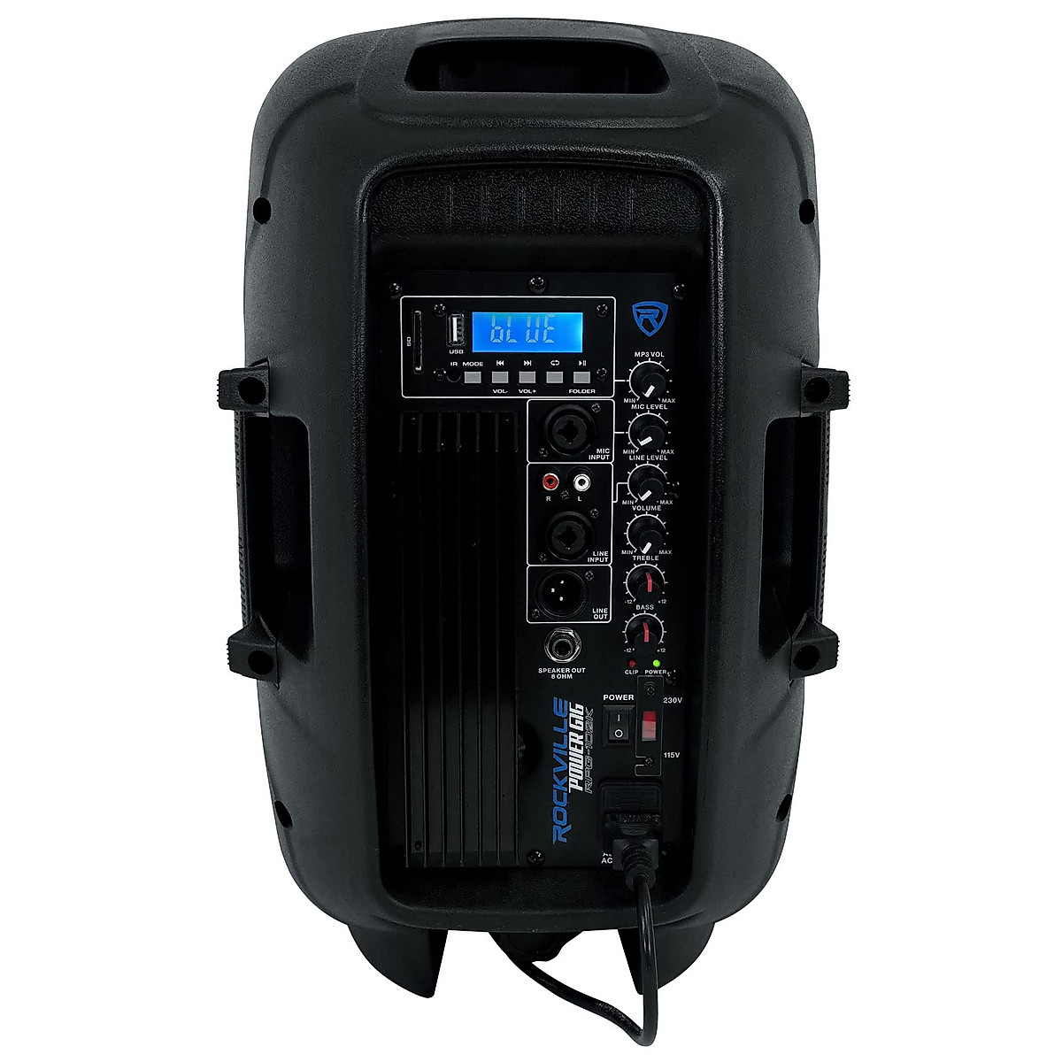 Rockville RPG102K 10" 400W Portable PA System, 2 Channel Mixer, Bluetooth, Includes Mic, Stands, Cables - Perfect for Live Performances, DJs, Karaoke