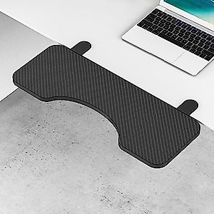 alfd suoke 29.5in x 9.4in Ergonomics Desk Extender, Arm Rest for Desk, Keyboard Extender for Computer Elbow Arm Support, Table Mount for Sit Stand Desks, Black