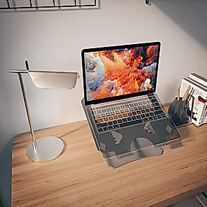 AYKLCZUU Laptop Stand, Computer Stand, Computer Stand for Laptop, Adjustable Laptop Stand, Adjustable Computer Stand, Ergonomic Laptop Stand, Laptop Computer Stand for 10 to 17 Inch Laptops (Silver)