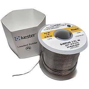 Kester solder 44" Rosin Core #66/44 .8mm 1 lb. Spool