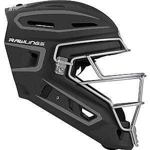 Rawlings | VELO 2.0 Catcher's Helmet | Baseball | Junior (6 1/2" - 7") | Black/Graphite