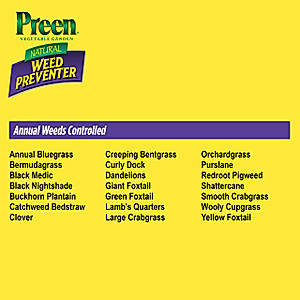 Preen Natural Vegetable Garden Weed Preventer - 5 lb, Covers 250 sq. ft.