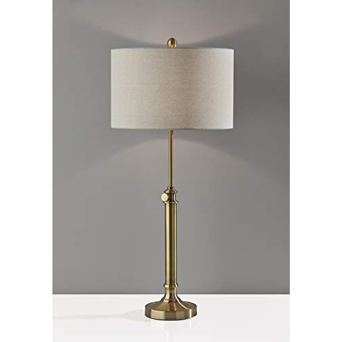 Adesso Home SL1165-21 Transitional Table Lamp from Barton Collection in Brass-Antique Finish, 15.00 inches, Bronze