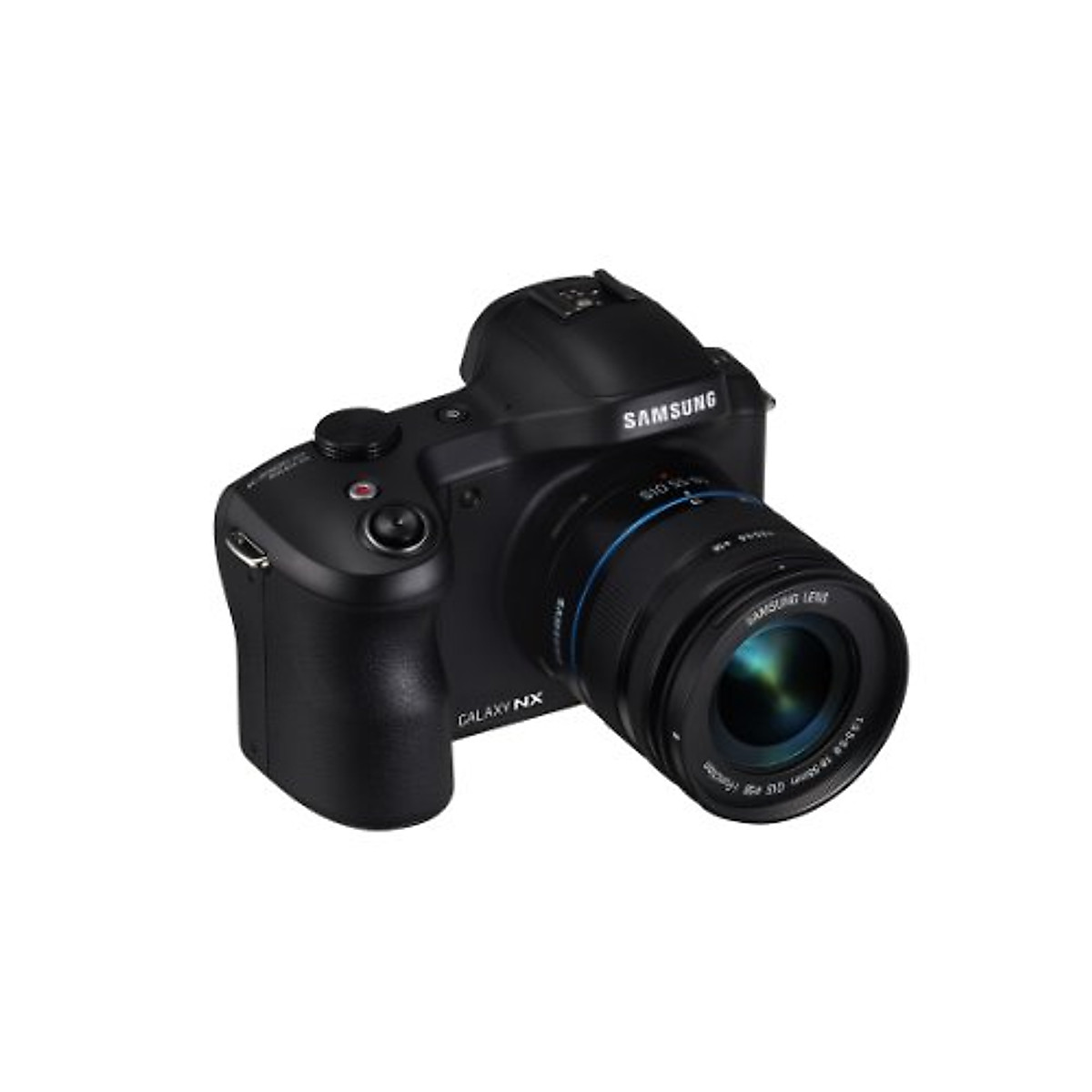 Samsung Galaxy NX EK-GN120ZKAXAR Galaxy Wireless Smart Android 4G Camera 20.3MP Mirrorless Digital Camera with 4.8-Inch LCD with 18-55mm OIS Lens (Black)