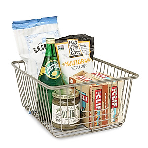 Spectrum Diversified Ashley Basket, Large, Satin Nickel