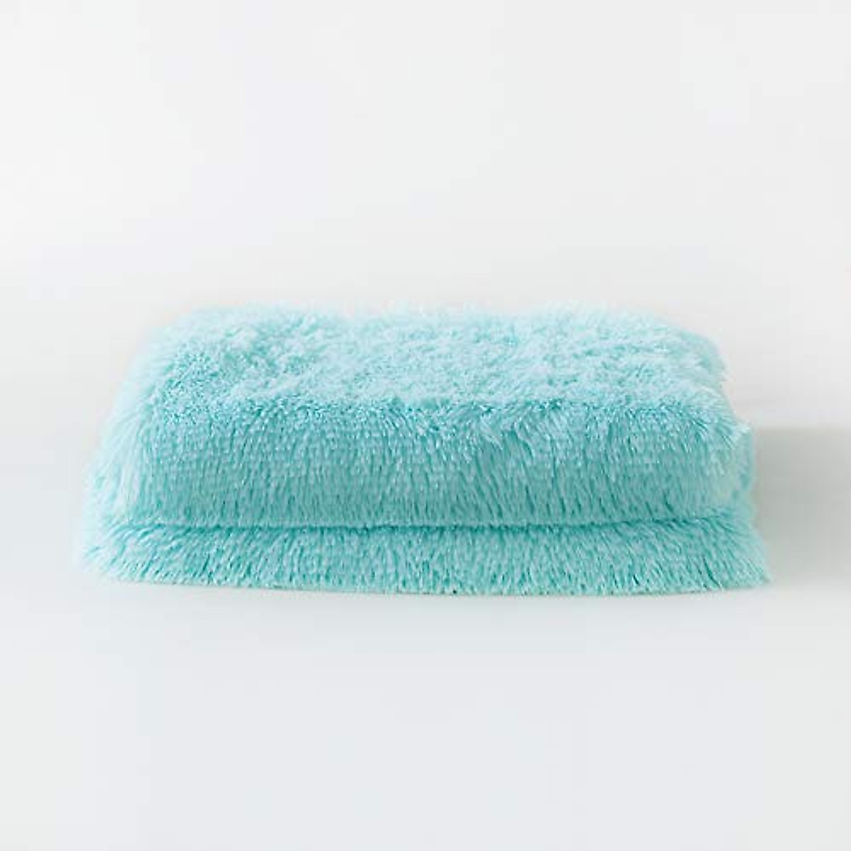 Reafort Luxury Long Hair Shaggy PV Fur Faux Fur Oversized Throw Blanket (60"X70" Throw, Aqua)