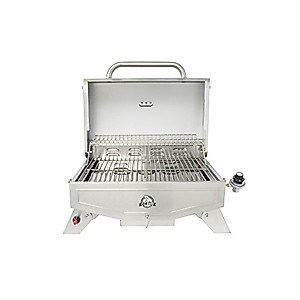 Pit Boss Grills PB100P1 Pit Stop Single-Burner Portable Tabletop Grill , Grey