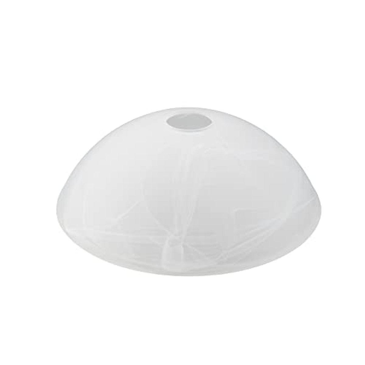 Aspen Creative 23514-11, Alabaster Replacement Glass Shade for Medium Base Socket Torchiere Lamp, Swag Lamp, Pendant and Island Fixture. 9-7/8" Diameter x 3-1/2" High.