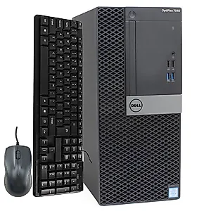 Dell OptiPlex 7040 Tower Computer Desktop PC, Intel Core i5-6500 3.20GHz Processor, | 8GB Ram, 256GB SSD | HDMI, AMD Radeon RX-550 4GB Graphics, Wireless WiFi, Windows 10 (Renewed)