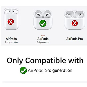 EJOSHELL 3D Unique Stylish Animals Hiphop Bulldog Silicone Case Compatible with Airpods3 2021 Airpods 3rd Soft Puppy Pet Headphone Cover a Funny French Dog Keychain for Girl Boys Best Gift Black