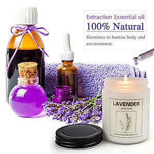 Vanilla Ice Cream and Lavender Candles for Home Scented, Aromatherapy Candle 2 pcs, Soy Wax Candle Set, Gift with Strongly Fragrance Jar Candles