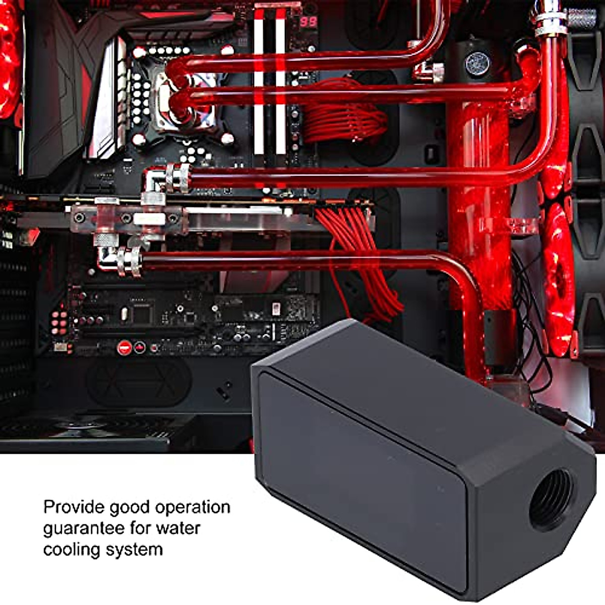 Water Cooling Temperature Display, Cooling Thermometer OLED Screen Flowmeter Thermometer Flow Meter for PC Temperature Display for Monitoring PC Temperature