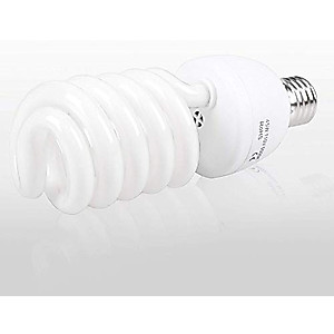 SLOW DOLPHIN Photo CFL Full Spectrum Light Bulb,2 x 45W 5500K CFL Daylight Photography Photo Video Studio Lighting(2 Packs)