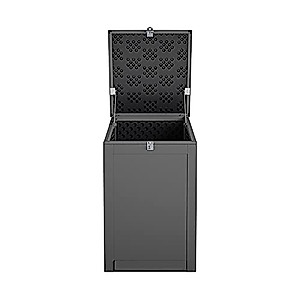 CoscoProducts COSCO 88333BGY1E BoxGuard Large Lockable Package Delivery and Storage Box, 6.3 cubic feet, Black/Grey