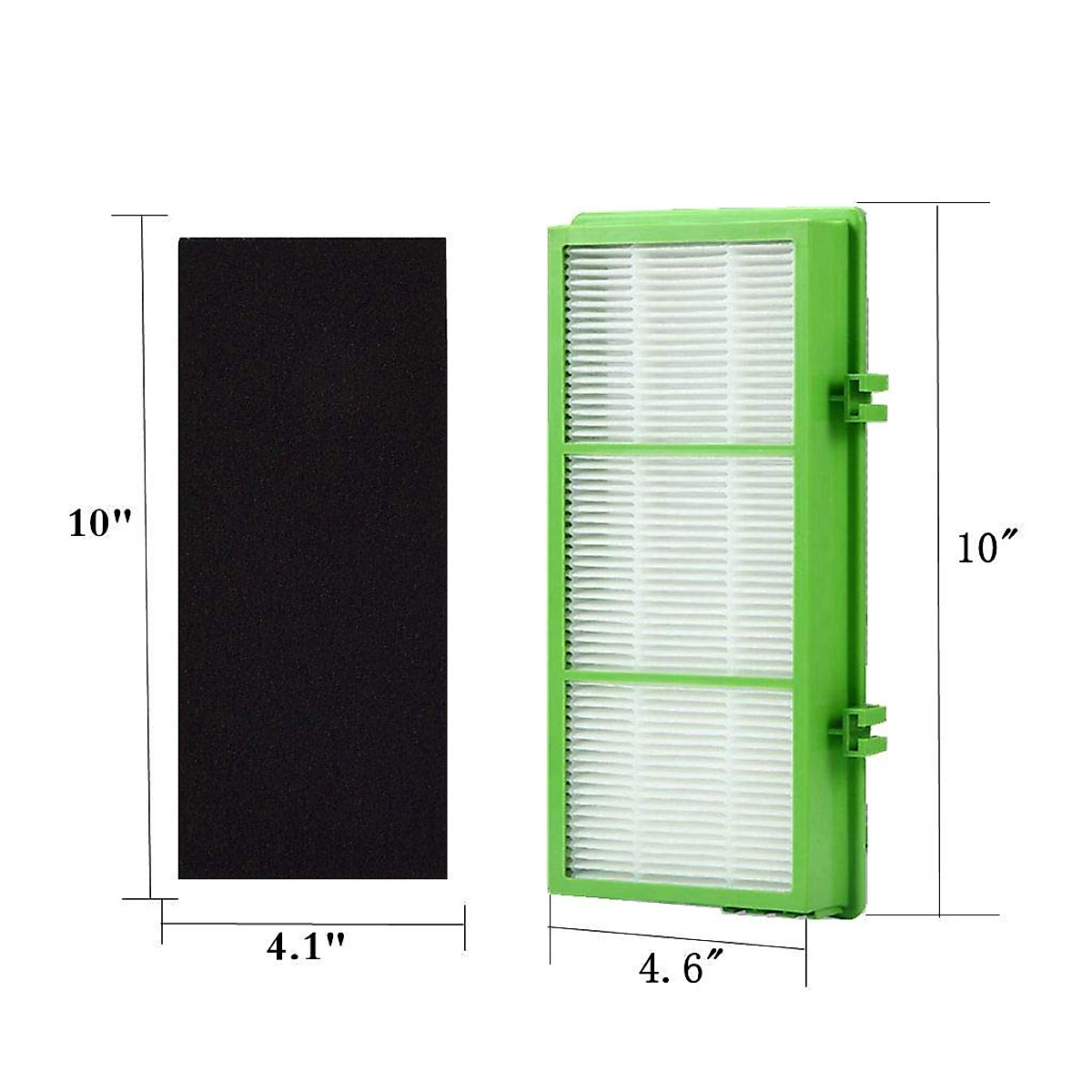 DerBlue Replacement True HEPA Filter Compatible with Holmes AER1 Series Including 4pcs Filters and 8pcs Pre Filters Replacement Parts # HAPF300AH-U4R, HAP242-NUC