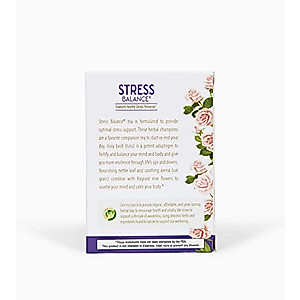 Lifestyle Awareness Stress Balance Tea with Calming Rose Petal, Caffeine Free, 20 Count, 1 pack