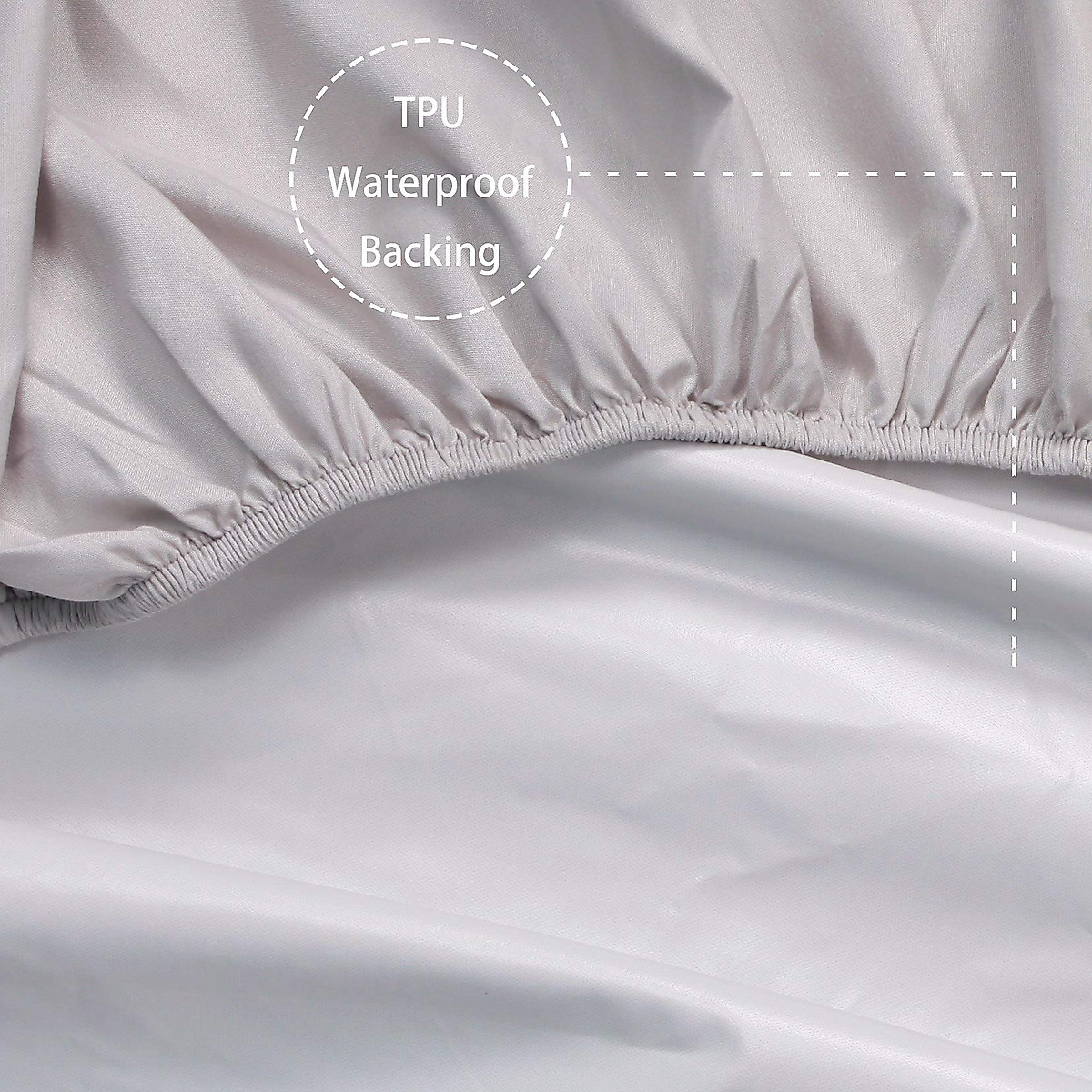 Belsden 3 Pack Soft Waterproof Crib Sheets, Wipeable Machine Washable Crib and Toddler Mattress Pad Cover, Fitted Microfiber Baby Sheets Set, 28’’x 52’’, Light Grey & Dark Grey & Apricot