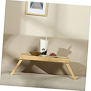 MAGICLULU 1pc Computer Desk Study Desk Foldable Breakfast Table Mini Size Breakfast Tray Serving Bed Tray Wooden Pallets Folding Trays Wooden Desk Study Table Laptop Table Home Writing Table