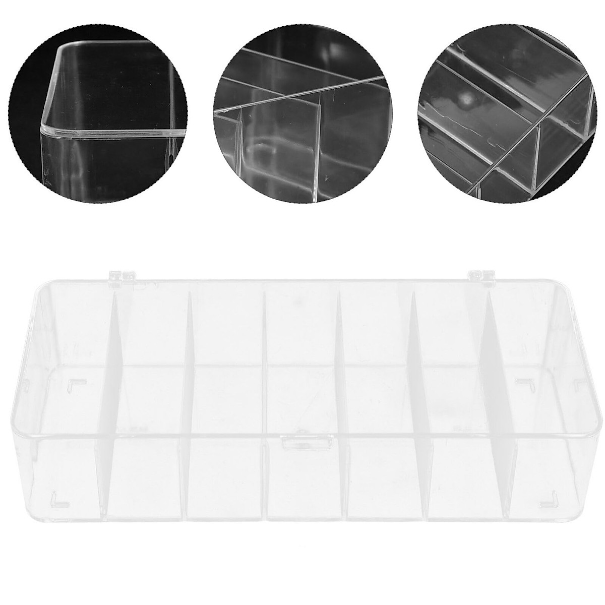 UPKOCH Tea Bags Tea Bag Holder Organizer Clear Acrylic Sugar Packets Storage Bin Box Coffee Bags Containers for Coffee Station Kitchen Cabinet Counter Top Pantry