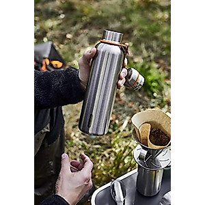 Black+Blum Stainless Steel Insulated Water Bottle | Stylish Leak Proof Drinking Vacuum Thermo Flask, BPA Free Canteen for Hot or Cold Drinks, Small Orange