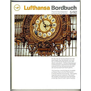 Lufthansa German Airline Bordbuch In Flight Magazine September October 1992