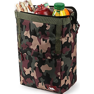 Arctic Zone Kids Classics Lunch Sack with 210g Ice Pack and 4 Piece Kids Sandwich Set - Blue