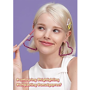 COLORGRAM Under Eye Highlighter Stick 02 Cool Tone | Silky-Smooth Long-Lasting Highlighter & Contouring Stick for Smudge-Proof, Shining Daily Makeup | K-Beauty Face Highlighters & Luminizers