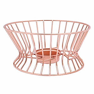 Leblett 2L/2.11Qt Round Stainless Steel Chafing Dish,Buffet Catering Meal Stove,Buffet Warmer with Fuel Holder,Red Copper