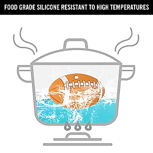 AmazingM Sports Sensory Chew Teether for Boys and Girls,Food Grade Silicone Safety Chewy Teether Toy for Kids with Autism, ADHD,Oral Motor,Teething,Biting Needs (American Football)