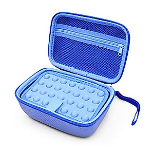 CASEMATIX Travel Case Compatible with Bakugan Figures, BakuCores and Trading Cards - Hard Shell Case with Padded Divider and Wrist Strap Compatible with Collectible Battle Figures - Case Only