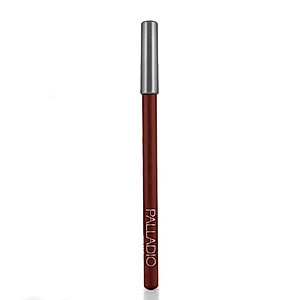 Palladio Lip Liner Pencil, Wooden, Firm yet Smooth, Contour and Line with Ease, Perfectly Outlined Lips, Comfortable, Hydrating, Moisturizing, Rich Pigmented Color, Long Lasting, Walnut