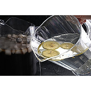 New Star Foodservice 46144 Polycarbonate Plastic Tapered Style Restaurant Water Pitcher, 60-Ounce, Clear