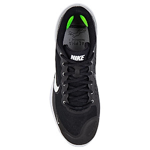 Nike Alpha Huarache Elite 3 Adult Low Metal Baseball Cleats, Black/White, 8