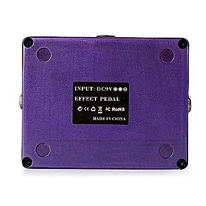 Caline Pedals Reverb Delay Effects Pedal Repeat Preamp Acoustic Electric Guitar Pedal True Bypass Metal Purple CP-80
