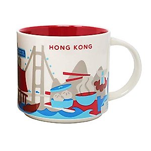 Starbucks You Are Here Series Hong Kong Mug, 14 Oz
