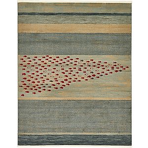 Unique Loom Fars Collection Area Rug - Jordan (8' x 10' Rectangle, Blue/ Light Blue)