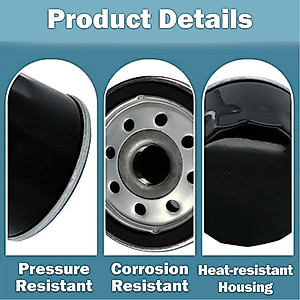 HQRP Oil Filter compatible with Ferris 1000Z, IS2000Z, IS3000Z, IS3100Z Series Lawn Mowers (equipped with Kohler engine only), part 5021144X1 Replacement
