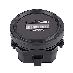 12V/24V/36V/48V/72V LED Digital Battery Indicator Meter Gauge, Battery Indicator for Go-lf Ca-rt